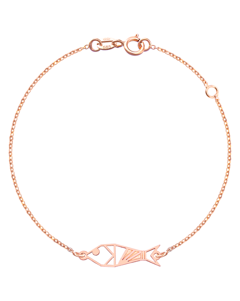 Bratara ZESTREA CU ALTITE si diamant negru, aur roz | IONA